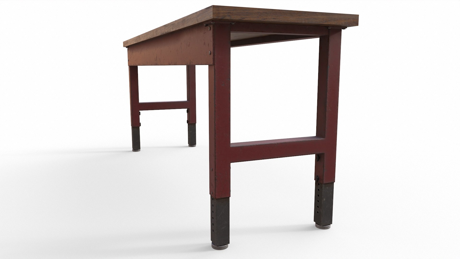 3D Model 2 Height Adjustable Workbench - TurboSquid 2097936