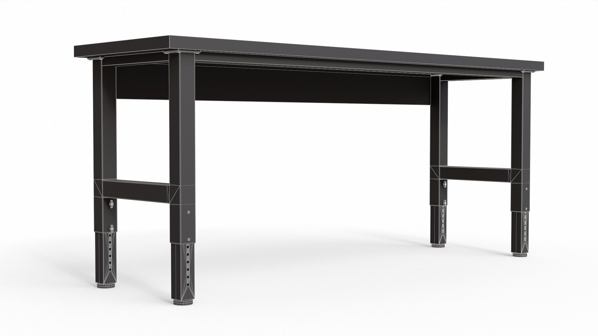 3D Model 2 Height Adjustable Workbench - TurboSquid 2097936