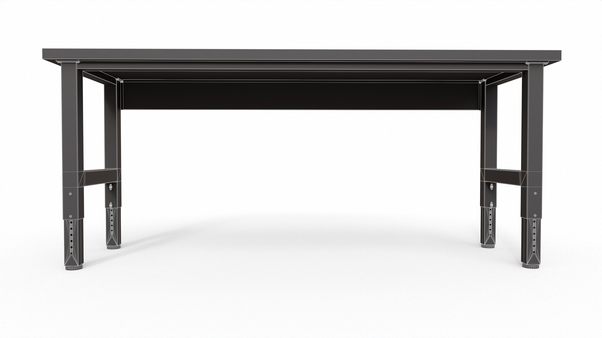 3D Model 2 Height Adjustable Workbench - TurboSquid 2097936