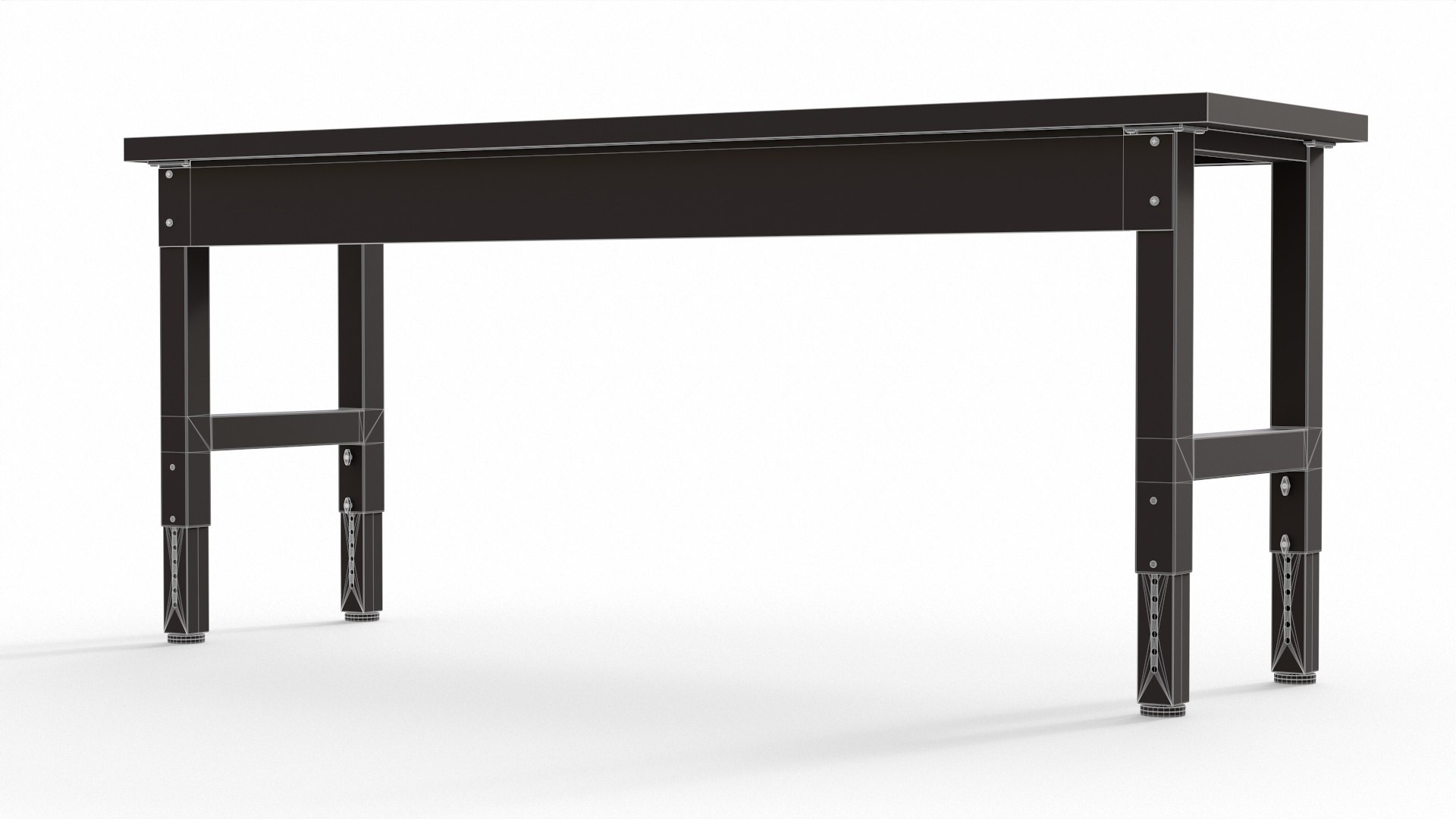 3D Model 2 Height Adjustable Workbench - TurboSquid 2097936