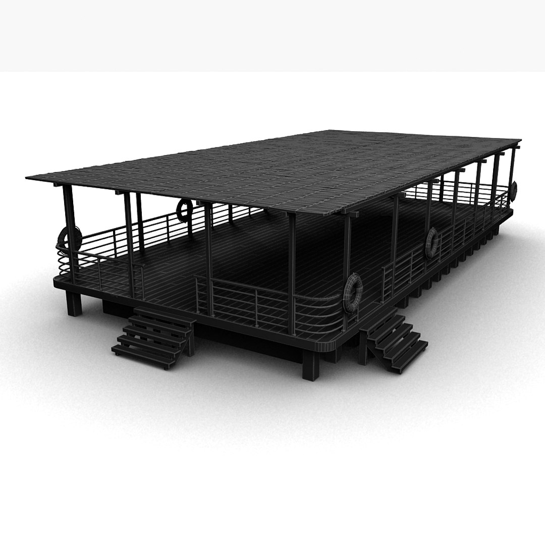 3d model building outdoor roof