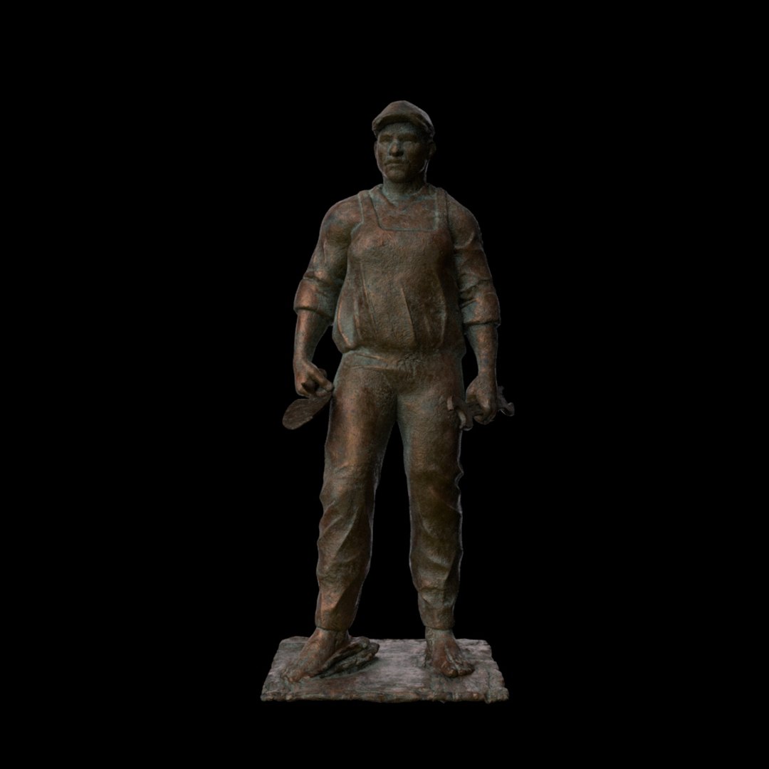 Worker Statue 3D Model - TurboSquid 1301190