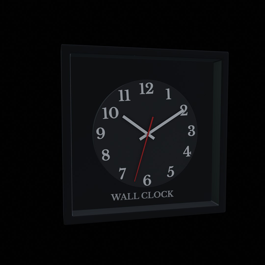 Home Decorations Wall Clock Low-poly 3D Model 3D - TurboSquid 2331632