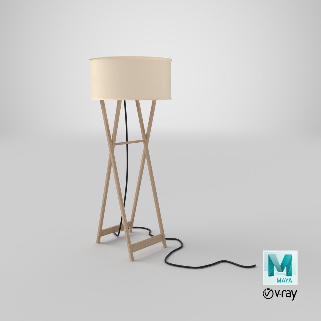 3D Folding Axis Floor Lamp - TurboSquid 1570101
