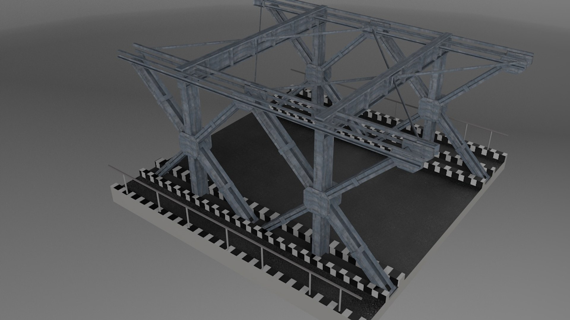 Free Steel Construction Bridges 3D Model - TurboSquid 1396630