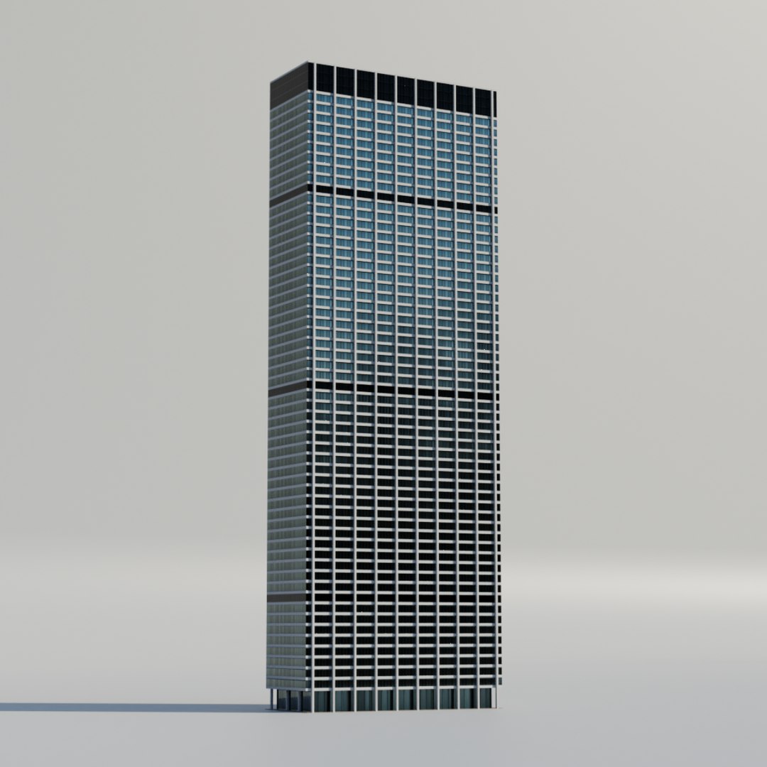 3D One Chase Manhattan Plaza - TurboSquid 1945407