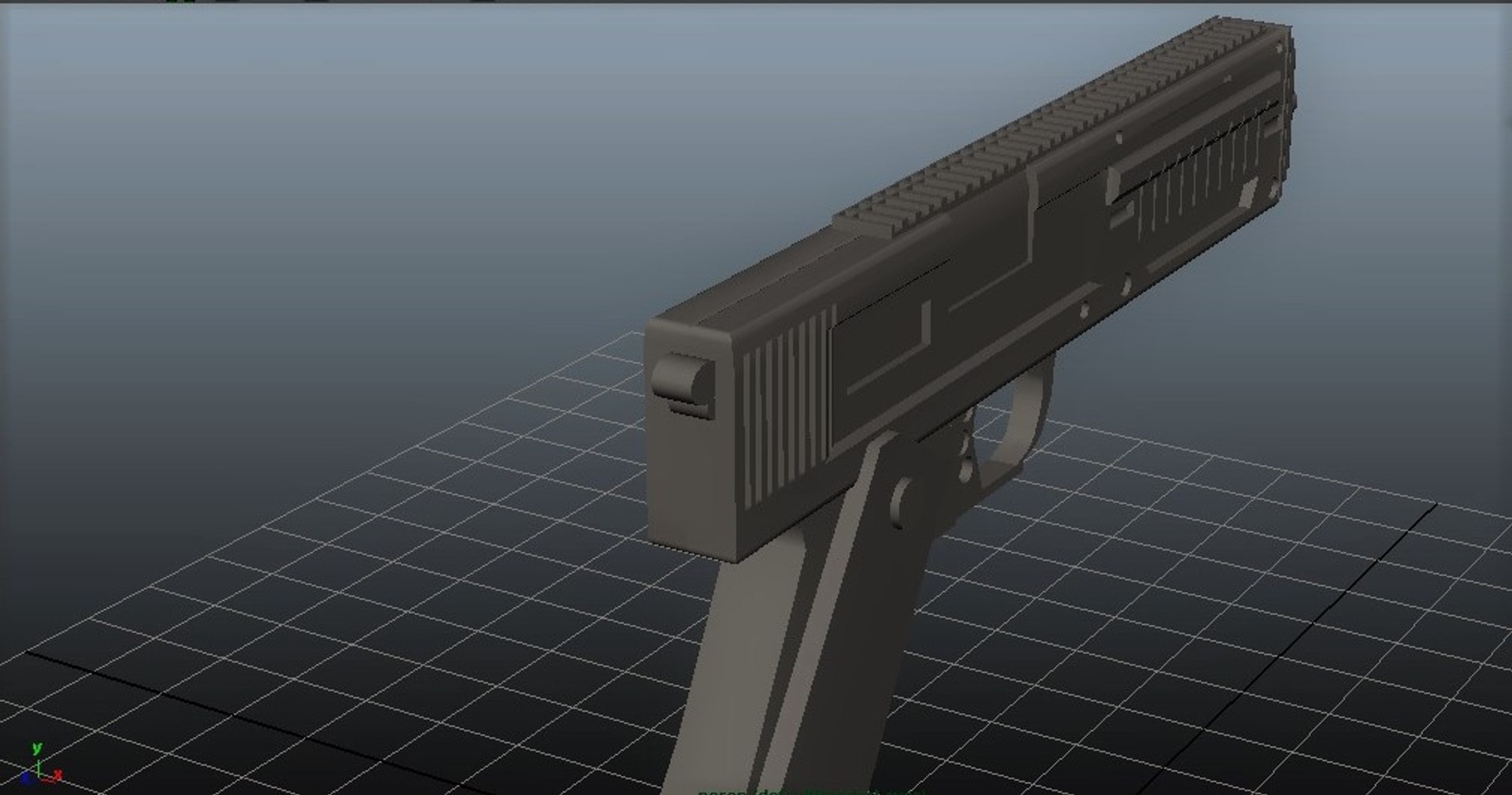 ap pistol 3d model