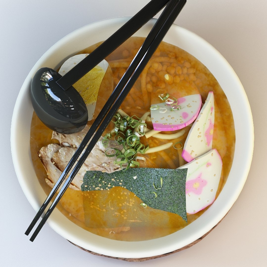 3d Japanese Noodles