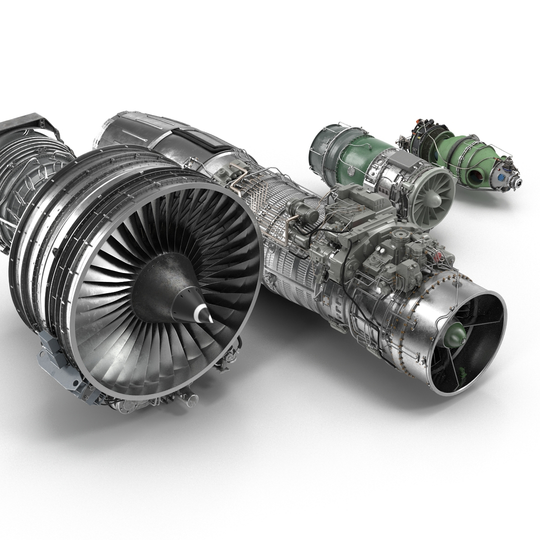 3d model turbofan engines 2