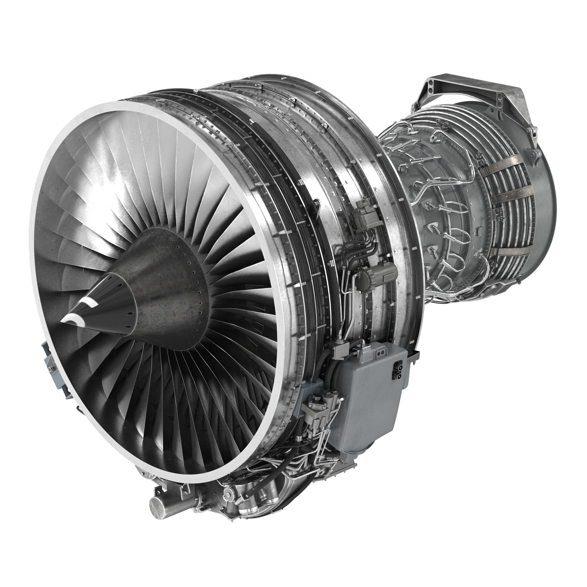 3d model turbofan engines 2