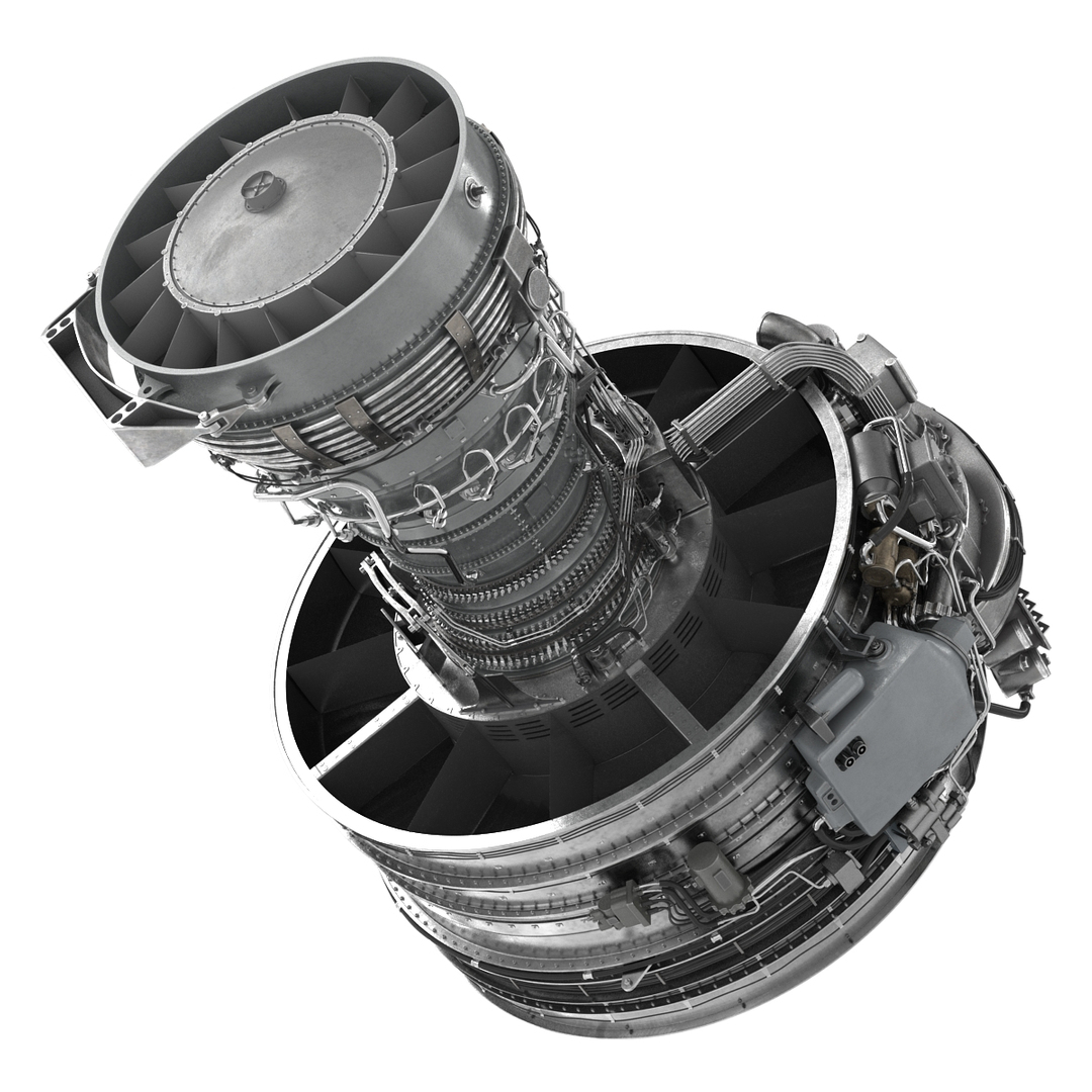 3d model turbofan engines 2