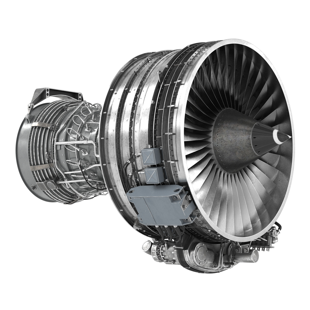 3d model turbofan engines 2