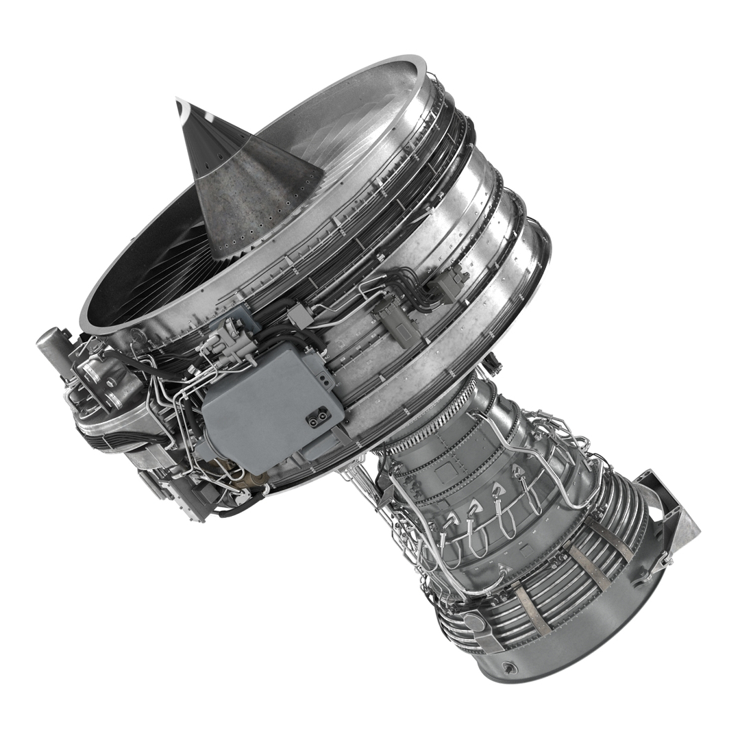 3d model turbofan engines 2