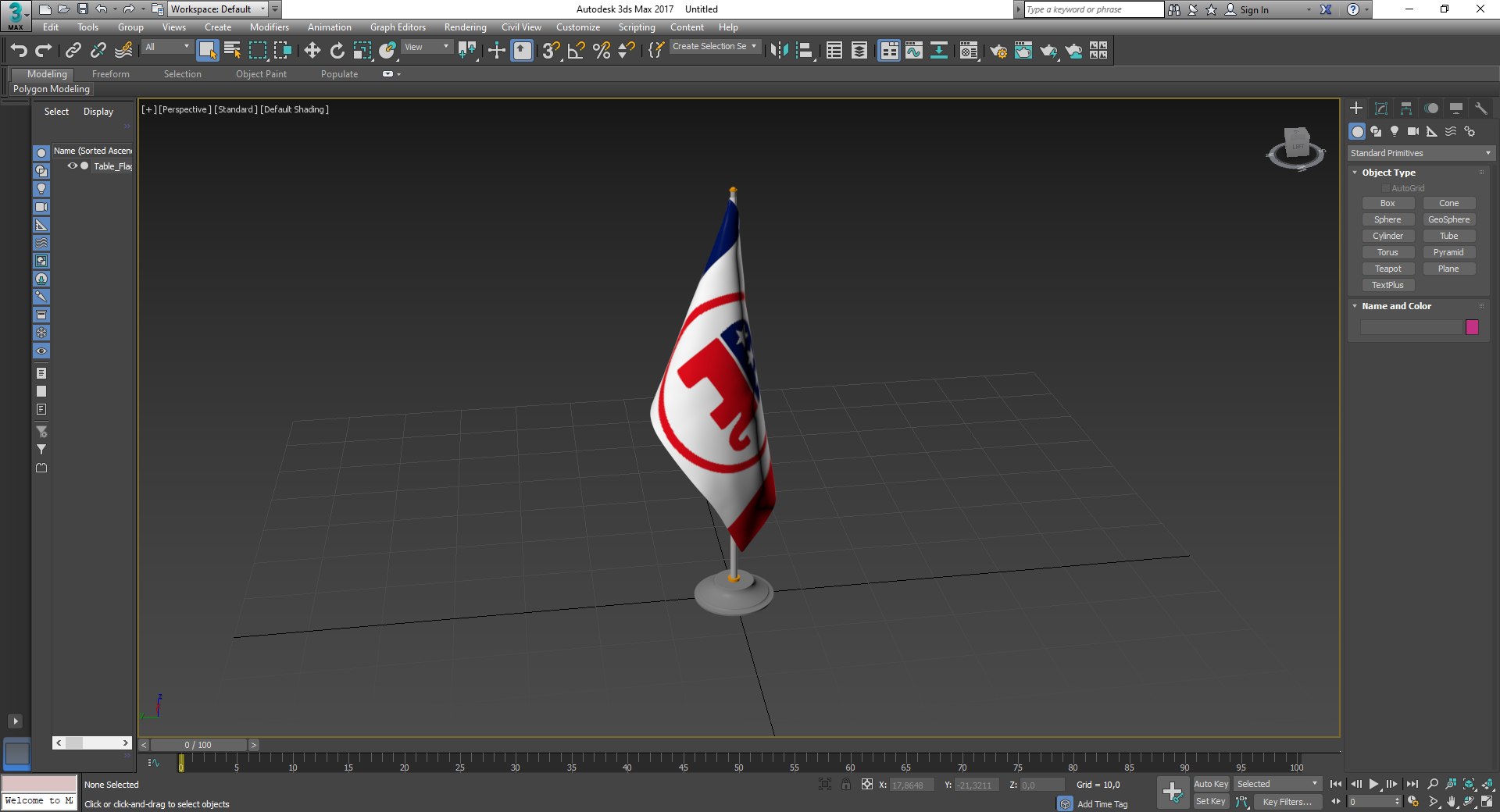 3D Table Flag USA Republican Party GOP Model - TurboSquid 2210482