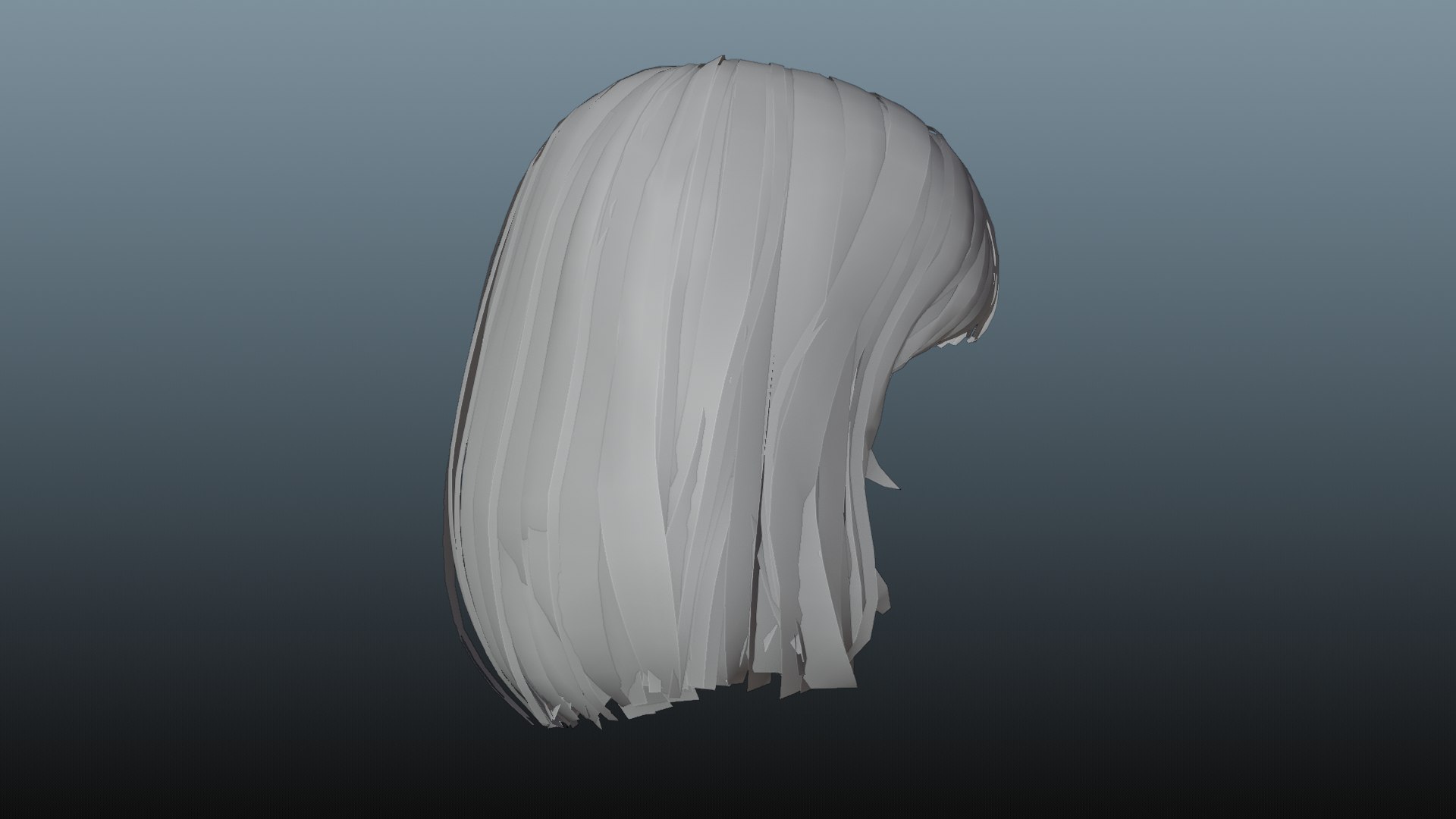 Women short hair low poly 4 colors 3D model - TurboSquid 2132701