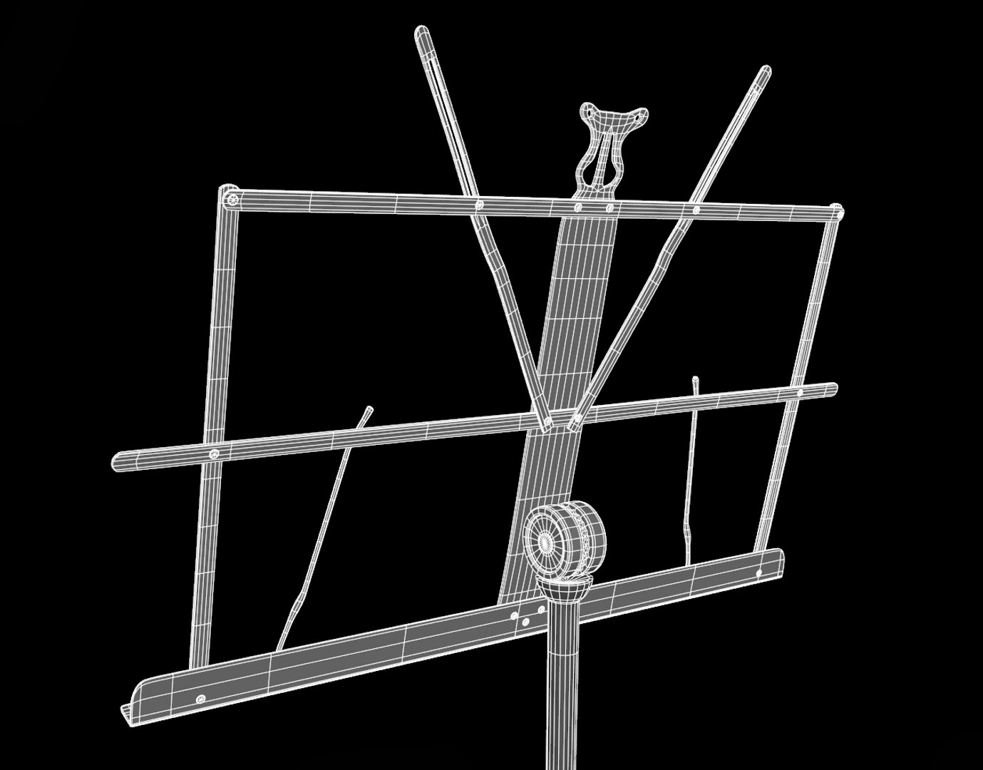 3d Obj Music Stand