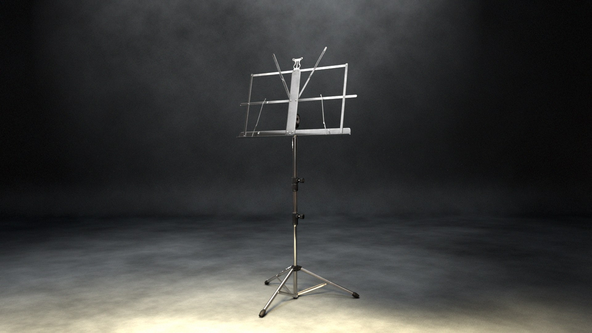 3d Obj Music Stand
