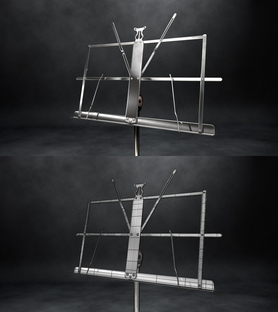 3d Obj Music Stand