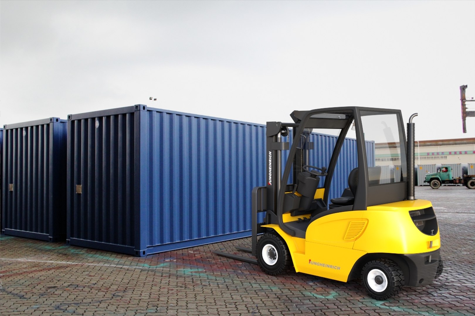 3d Model Forklift Linear Workflow