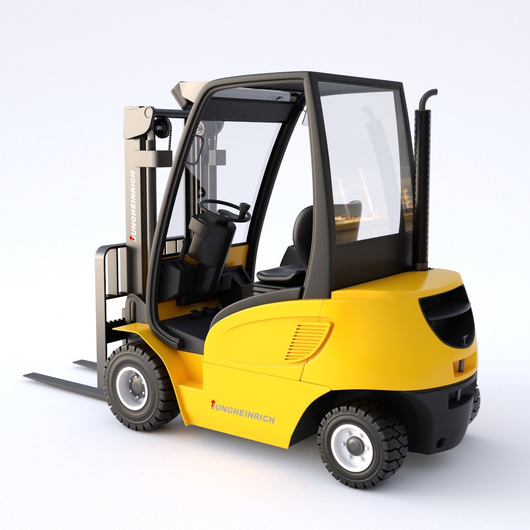 3d Model Forklift Linear Workflow
