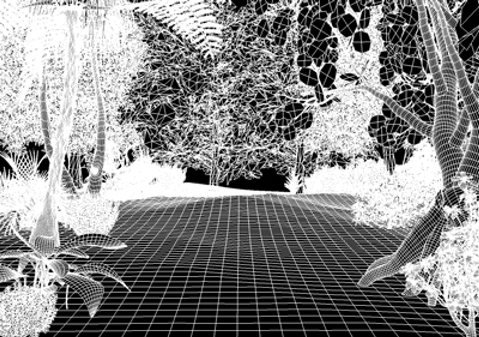 Jungle Scene 3d Model