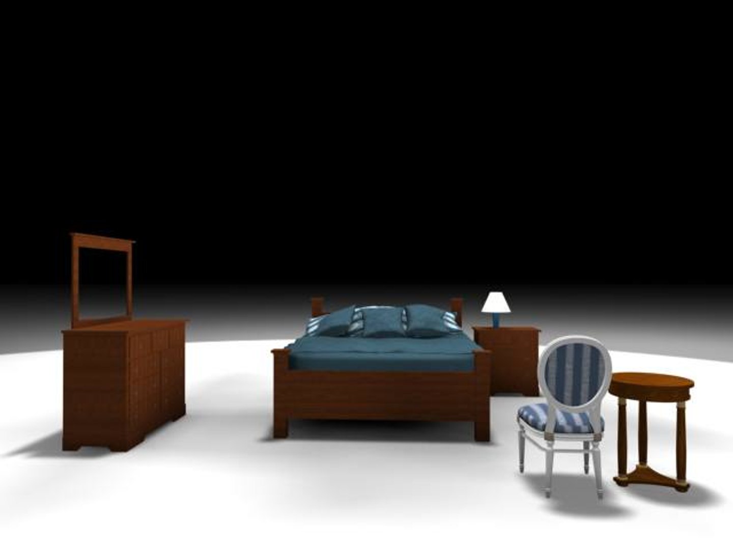 bedroom chair bed 3d max