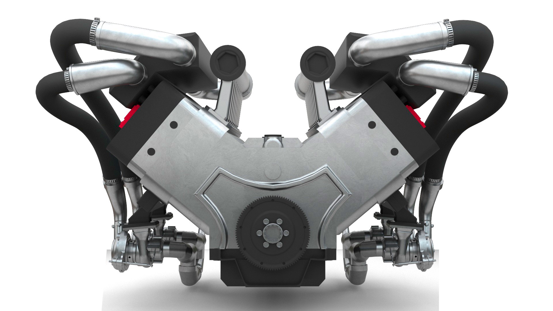 V16 Engine With Interior Parts 3D Model - TurboSquid 2338127