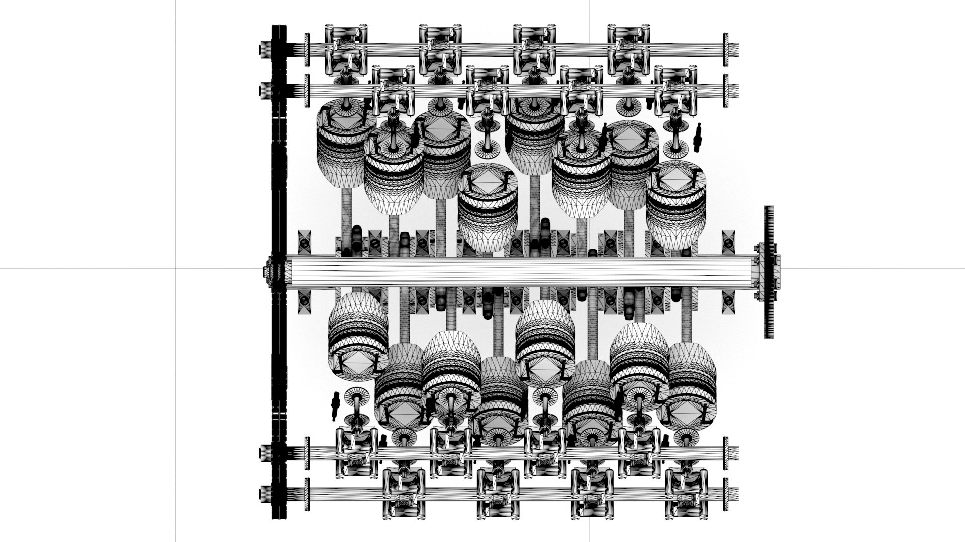 V16 Engine With Interior Parts 3D Model - TurboSquid 2338127