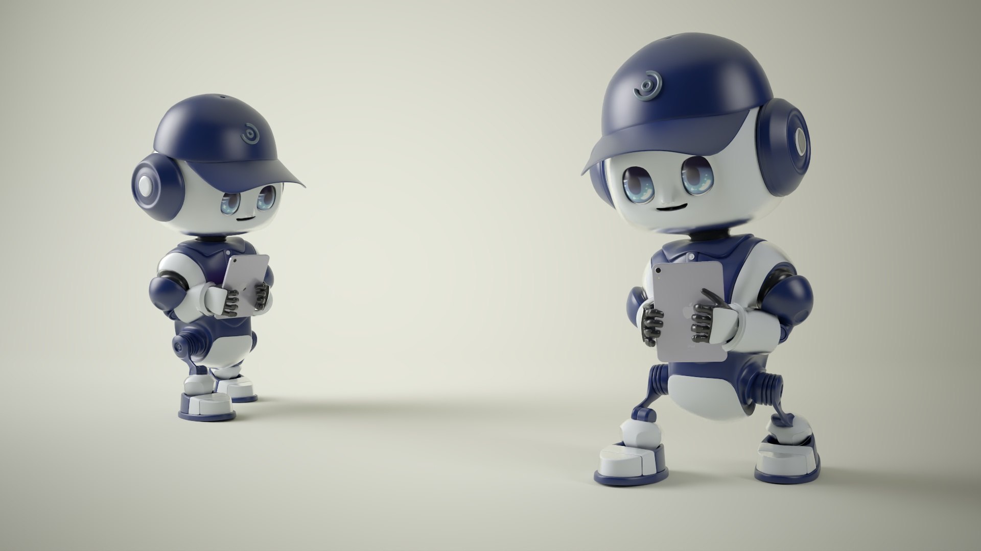 RoboBuddy Futuristic Mascot 3D Model - TurboSquid 2360157