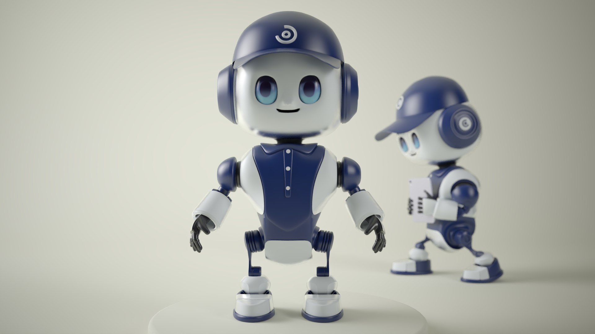 RoboBuddy Futuristic Mascot 3D Model - TurboSquid 2360157