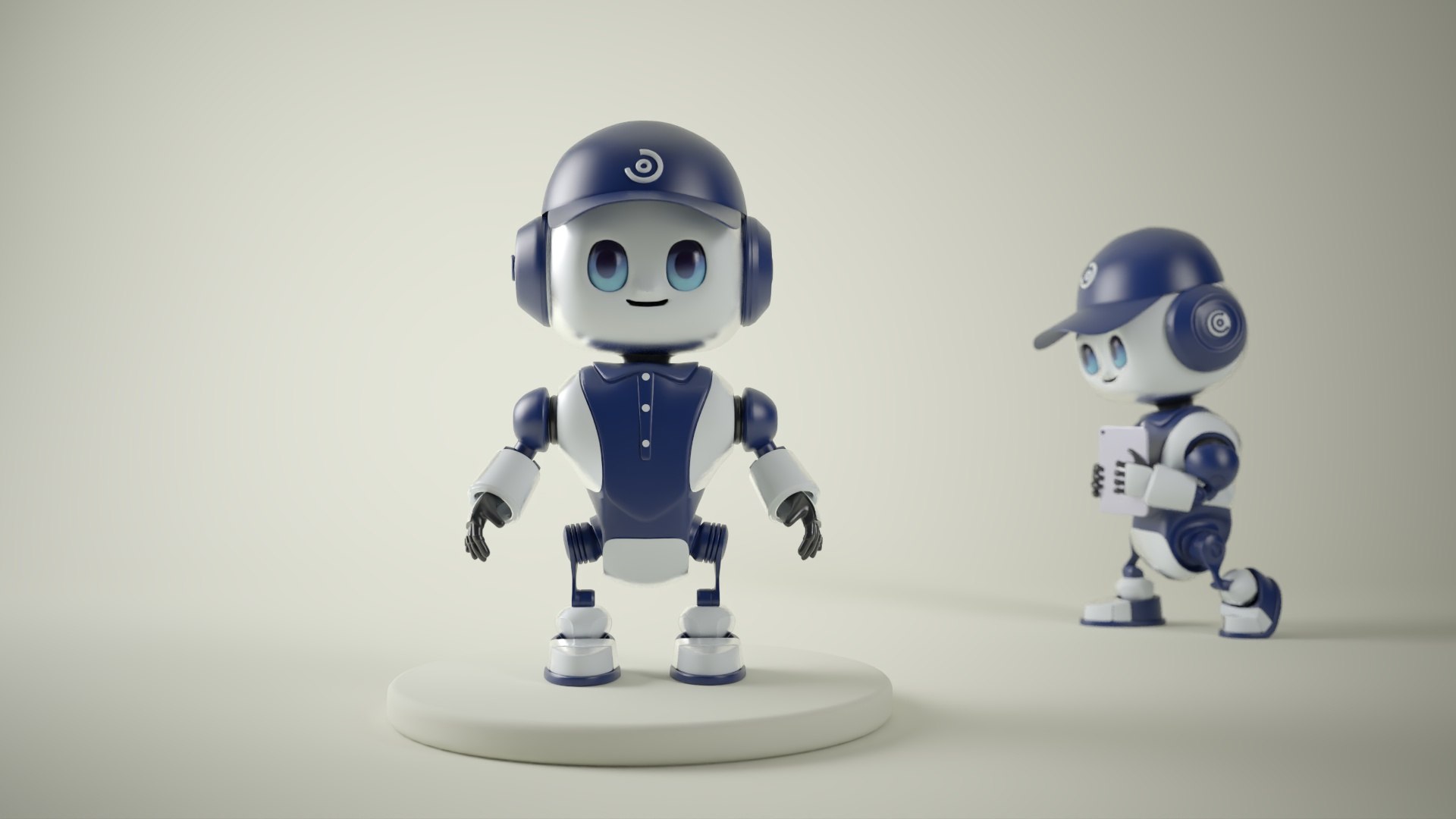 RoboBuddy Futuristic Mascot 3D Model - TurboSquid 2360157