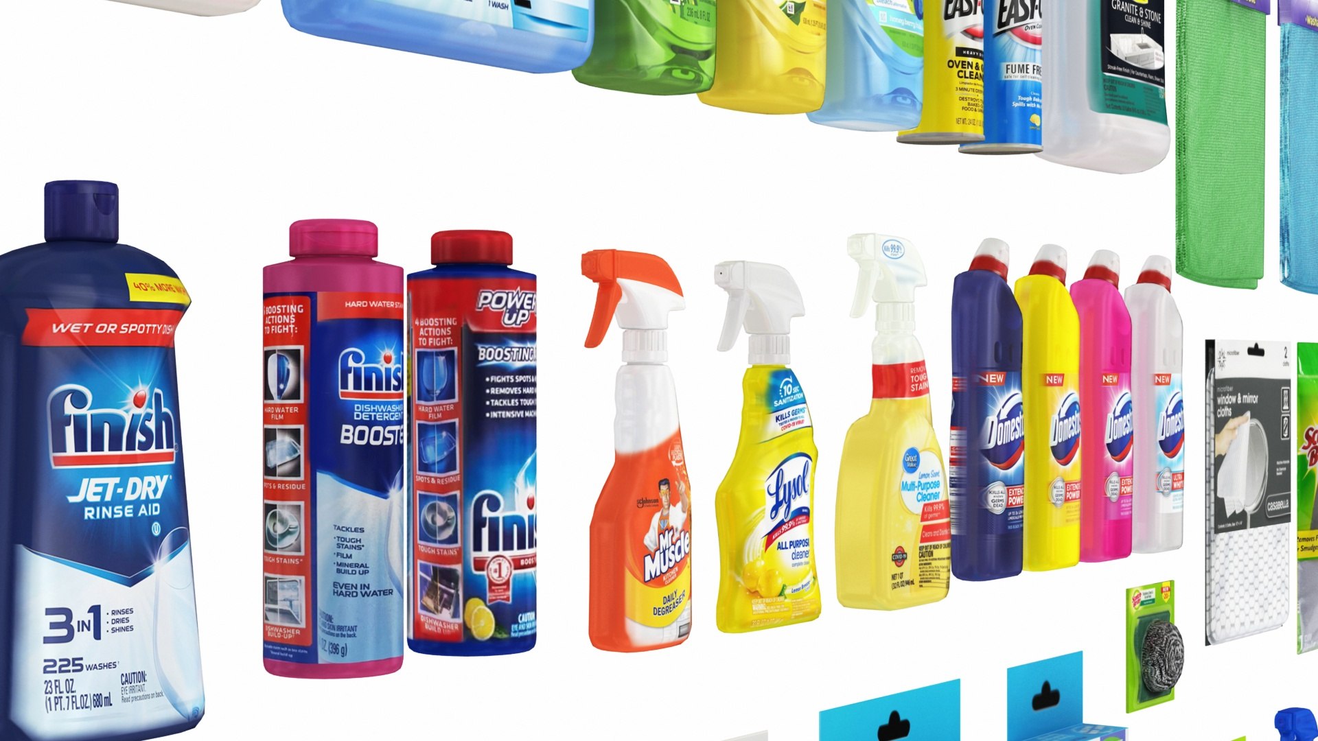 Kitchen Cleaning Products 89 In 1 3D Model - TurboSquid 2289613