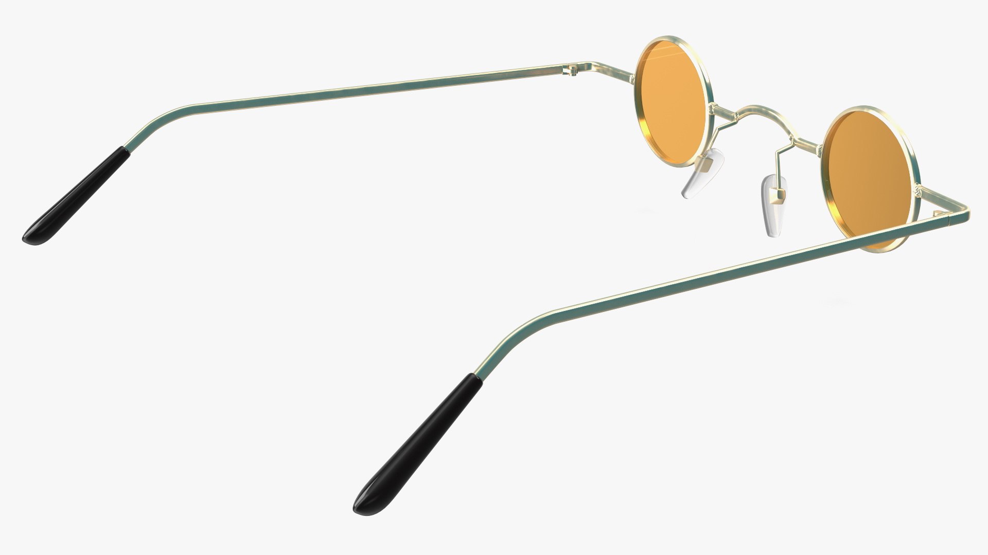 Small Round Spectacles Yellow 3D Model - TurboSquid 2207111