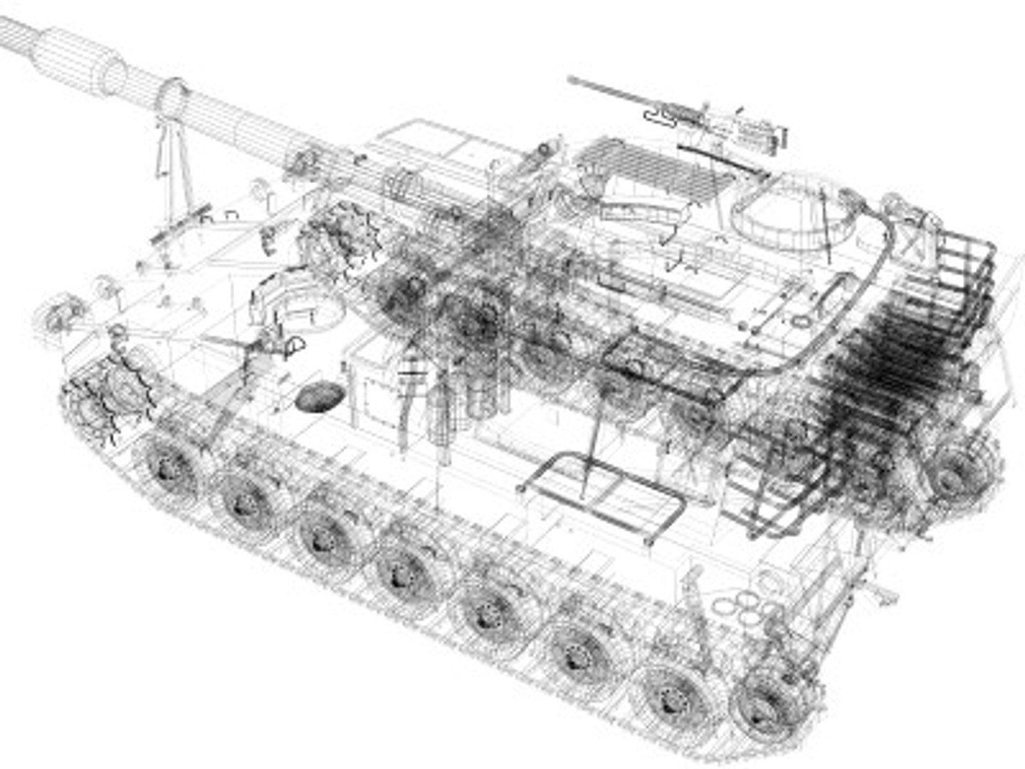 3d M109a2 Swiss Army Gun Model