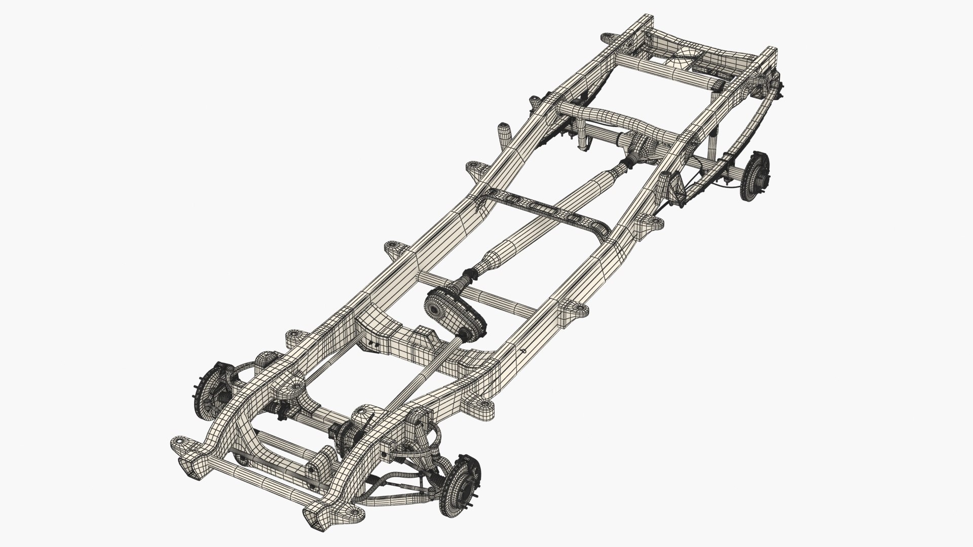 4wd Chassis Pickup Truck Model - TurboSquid 1652497