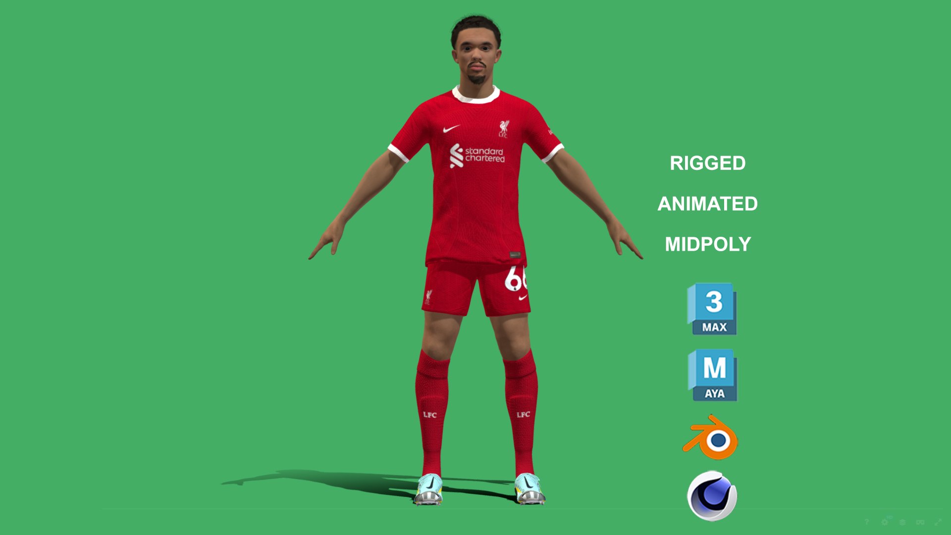Liverpool Squad Season 2023-2024 16 Players 3D - TurboSquid 2150704