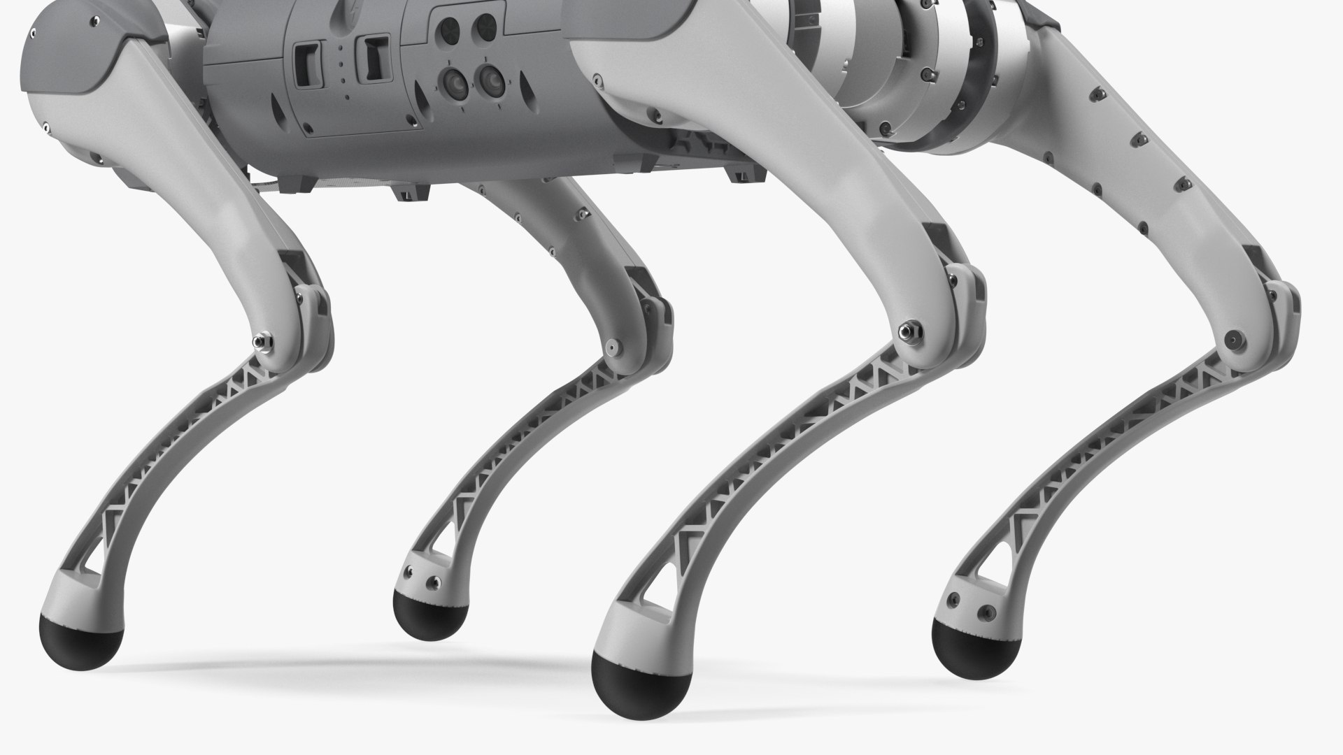 3D Robot Unitree Go1 Silver Rigged For Maya - TurboSquid 2189626