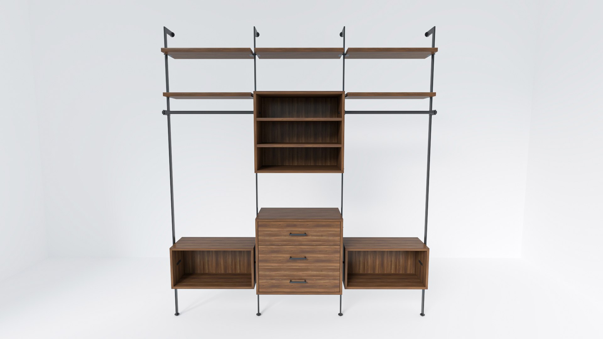 Holgate 96inch Modular Closet System 3 Column 1 3D Model - TurboSquid ...