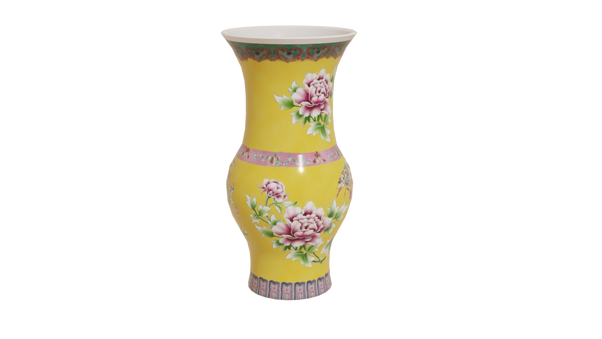 3D Chinese Baba Nyonya Vase - TurboSquid 2212802
