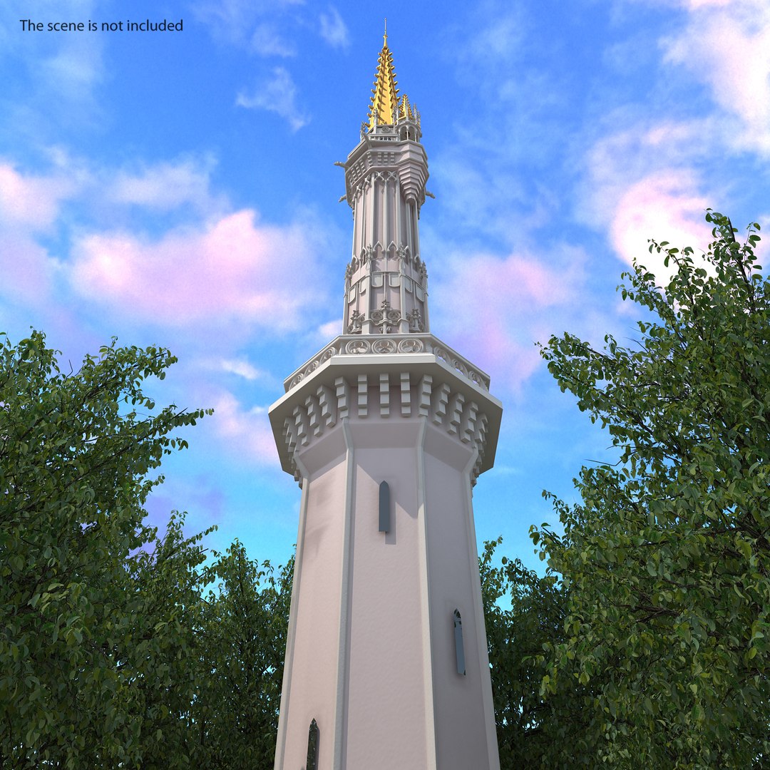 3D Magic Castle Spire - TurboSquid 1439219
