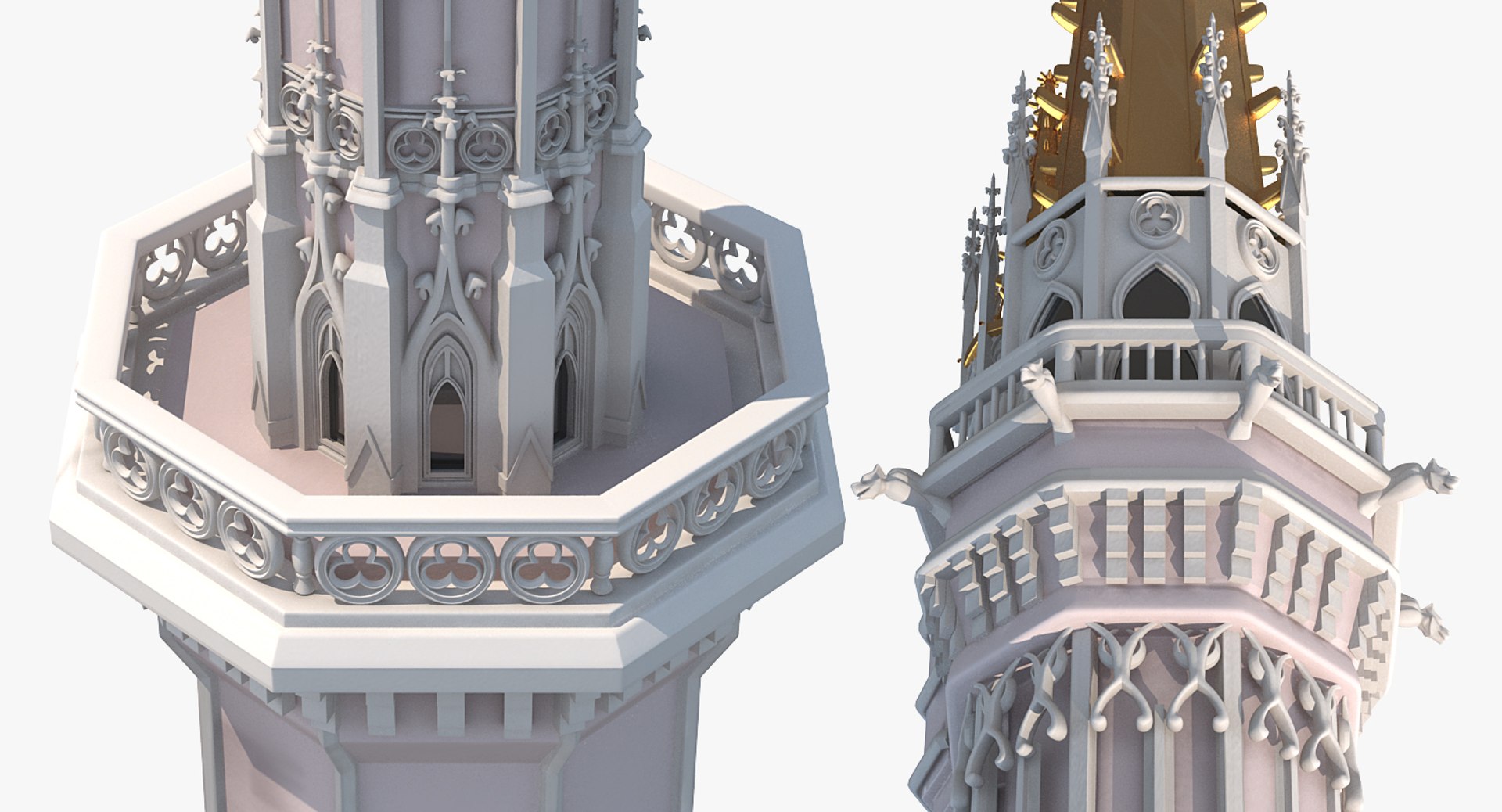 3D Magic Castle Spire - TurboSquid 1439219