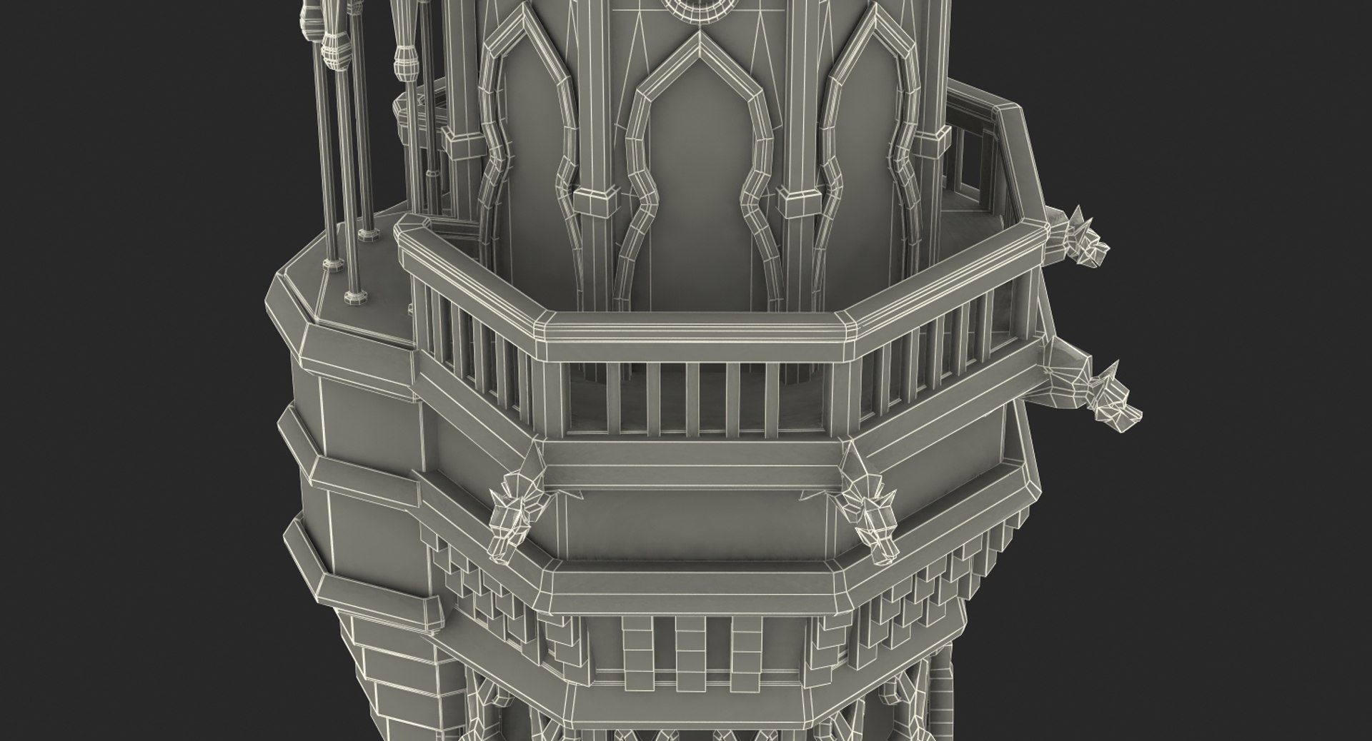 3D Magic Castle Spire - TurboSquid 1439219