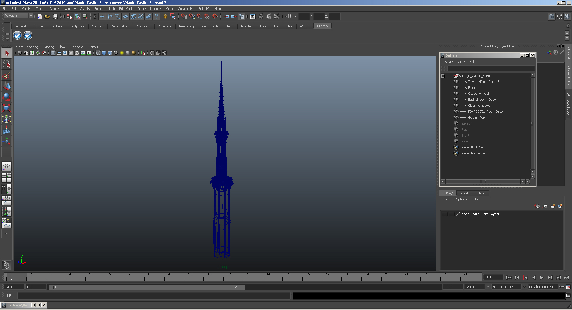 3D magic castle spire - TurboSquid 1439219