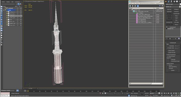 3D magic castle spire - TurboSquid 1439219