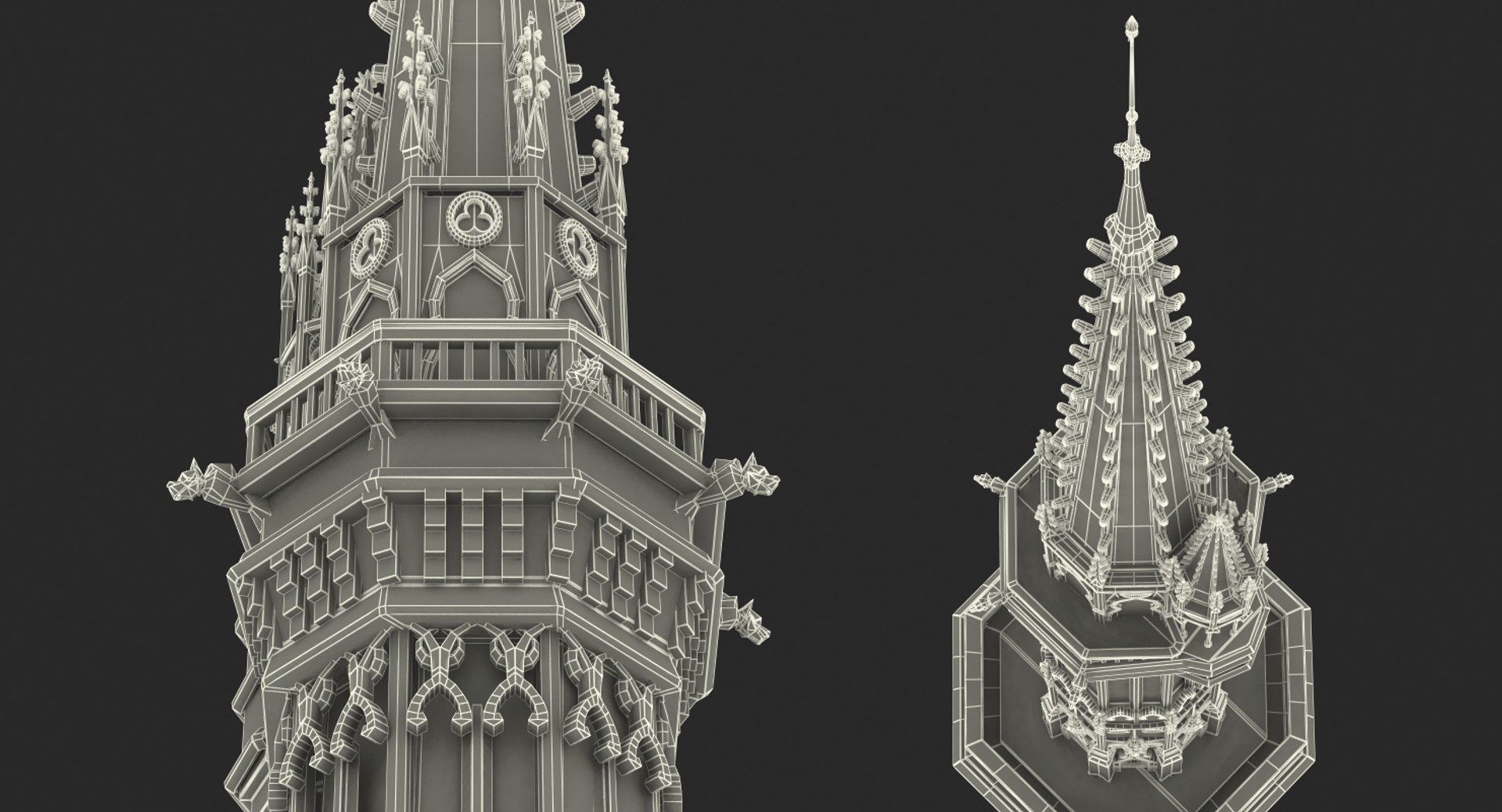 3D Magic Castle Spire - TurboSquid 1439219