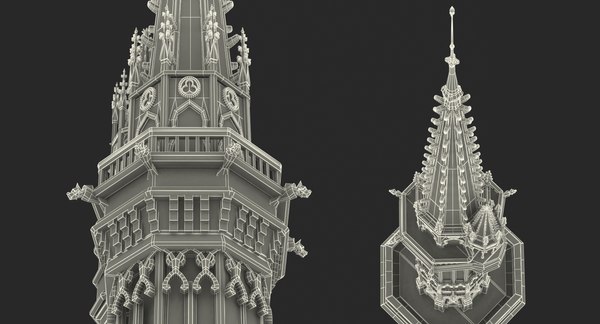 3D magic castle spire - TurboSquid 1439219