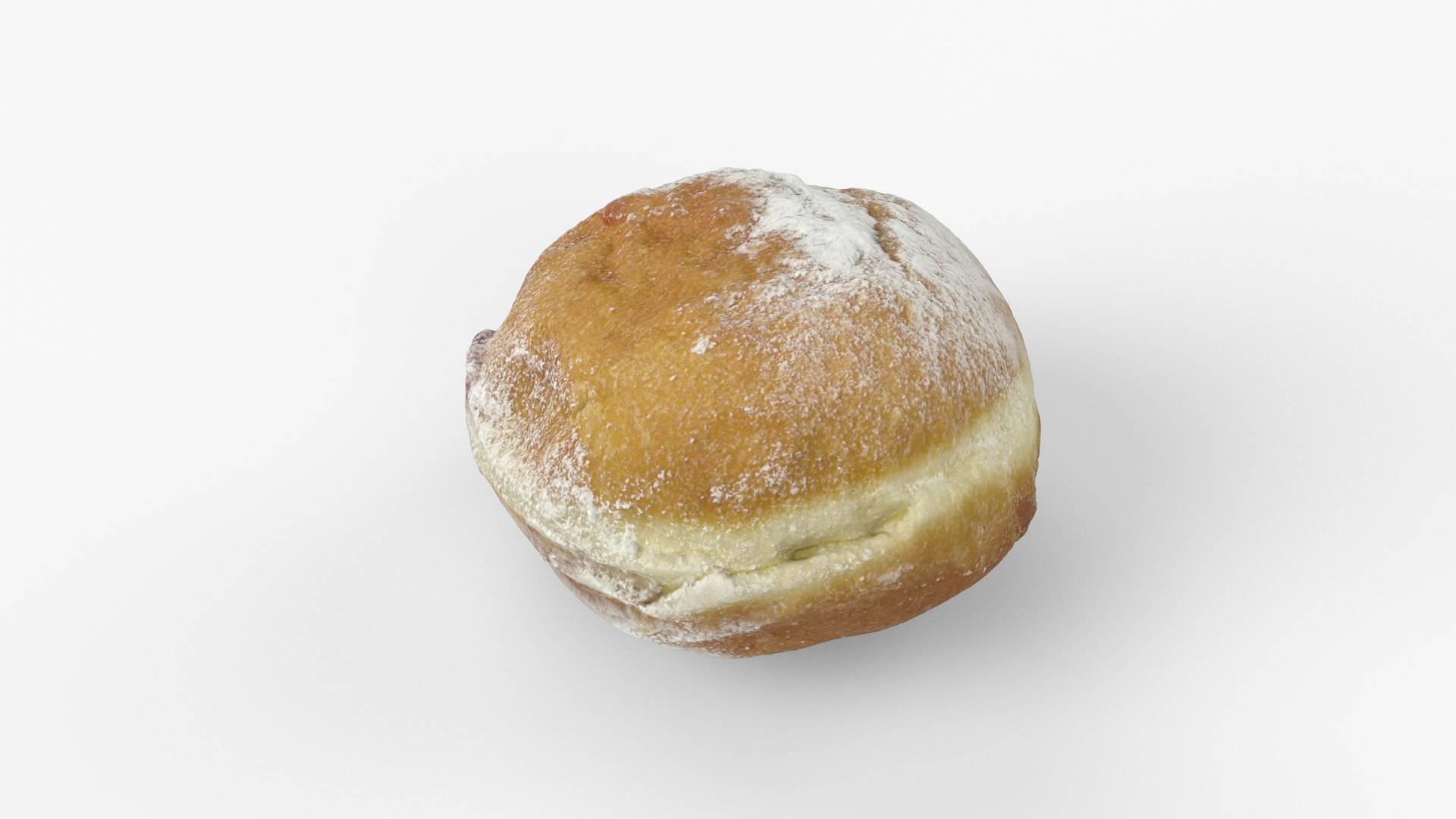 3D Photorealistic 3D Scan Of Jelly Donut Or German Jam Doughnut Model ...