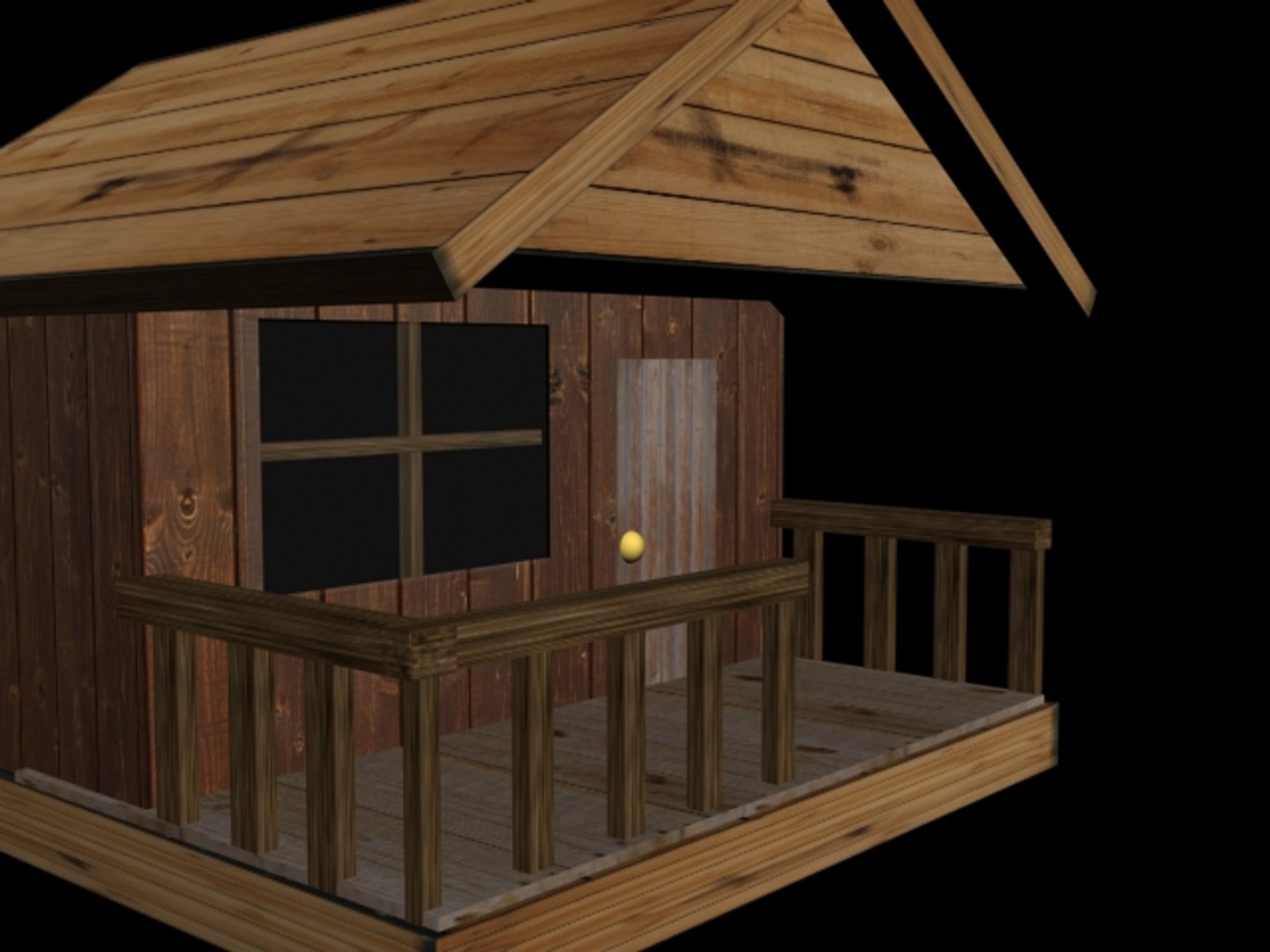Free Wood Cabin 3d Model