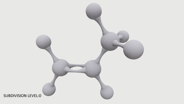Propene Molecule With PBR 4K 8K 3D model - TurboSquid 1945383