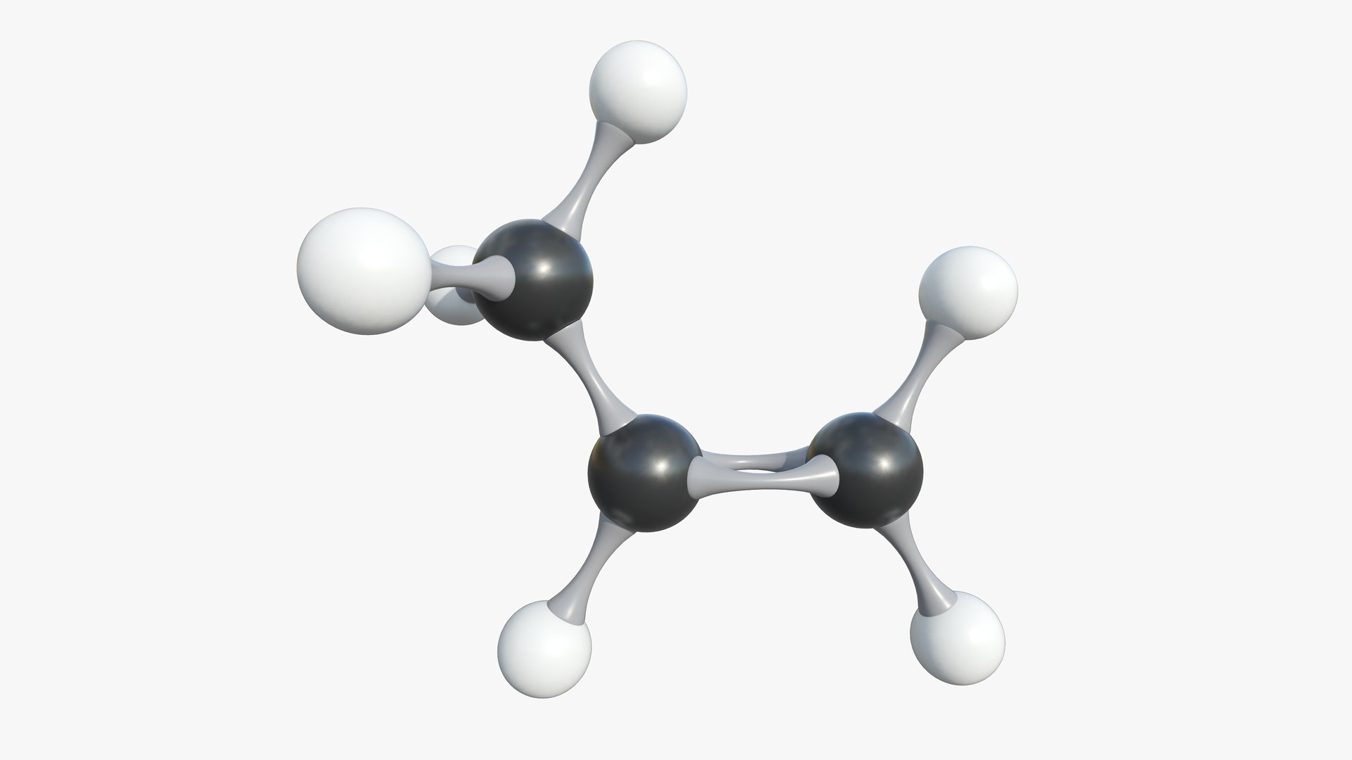 Propene Molecule With PBR 4K 8K 3D model - TurboSquid 1945383